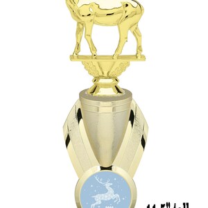 Reindeer Run Trophy. Great Trophy for Your Holiday Events, Reindeer ...