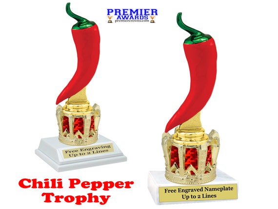 Chili Pepper Trophy. Great Trophy for Chili Cook off Events - Etsy
