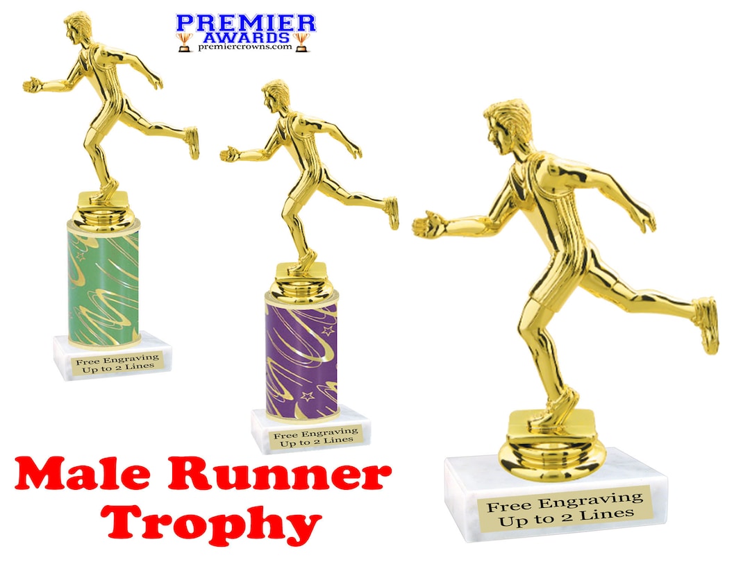 Male Runner Trophy. Great for Your Marathons, Track Meets, or for the ...