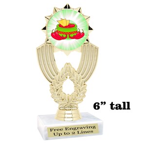 Chili Salsa BBQ Trophy. 6 Tall With Choice of Art - Etsy