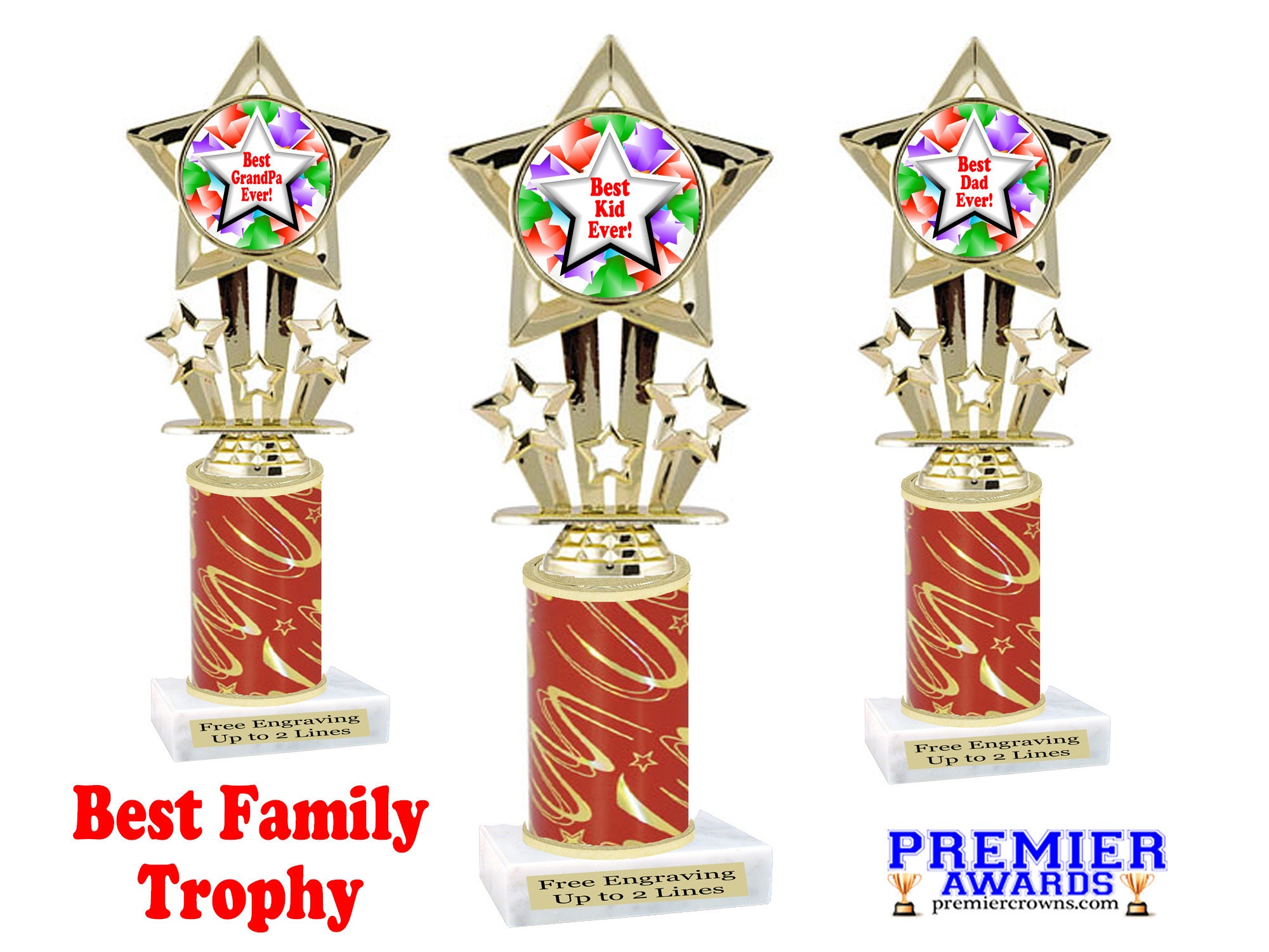Best Family theme trophy. Best awards for family | Etsy