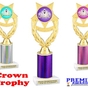 Crown Trophy. Great Award for Your Pageants, Contests, Competitions, or ...