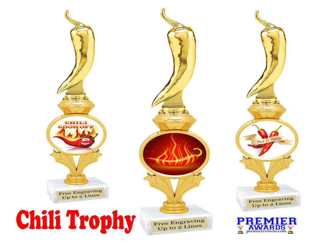 Chili Cook off Trophy. 10 Tall With Choice of Art Work. Great Trophy ...