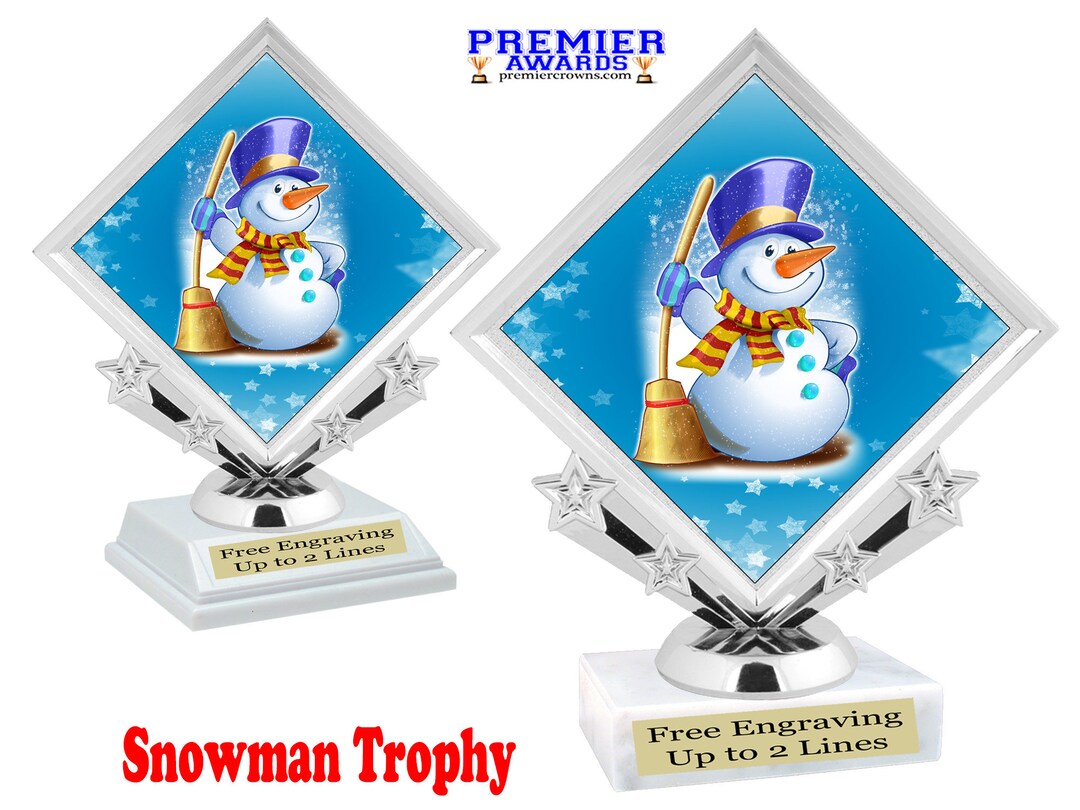 Snowman Themed Trophy. Great Trophy for Any Christmas, Holiday and ...
