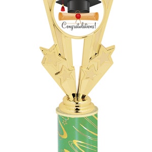 Graduation Theme Trophy. Great Award to Celebrate Their Accomplishments ...