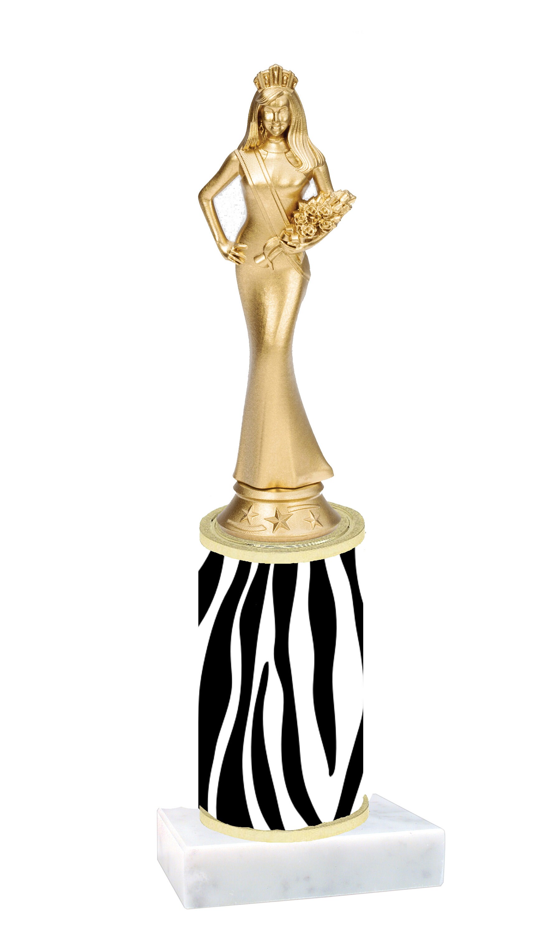 Animal Print trophy with choice of figure. Numerous trophy | Etsy