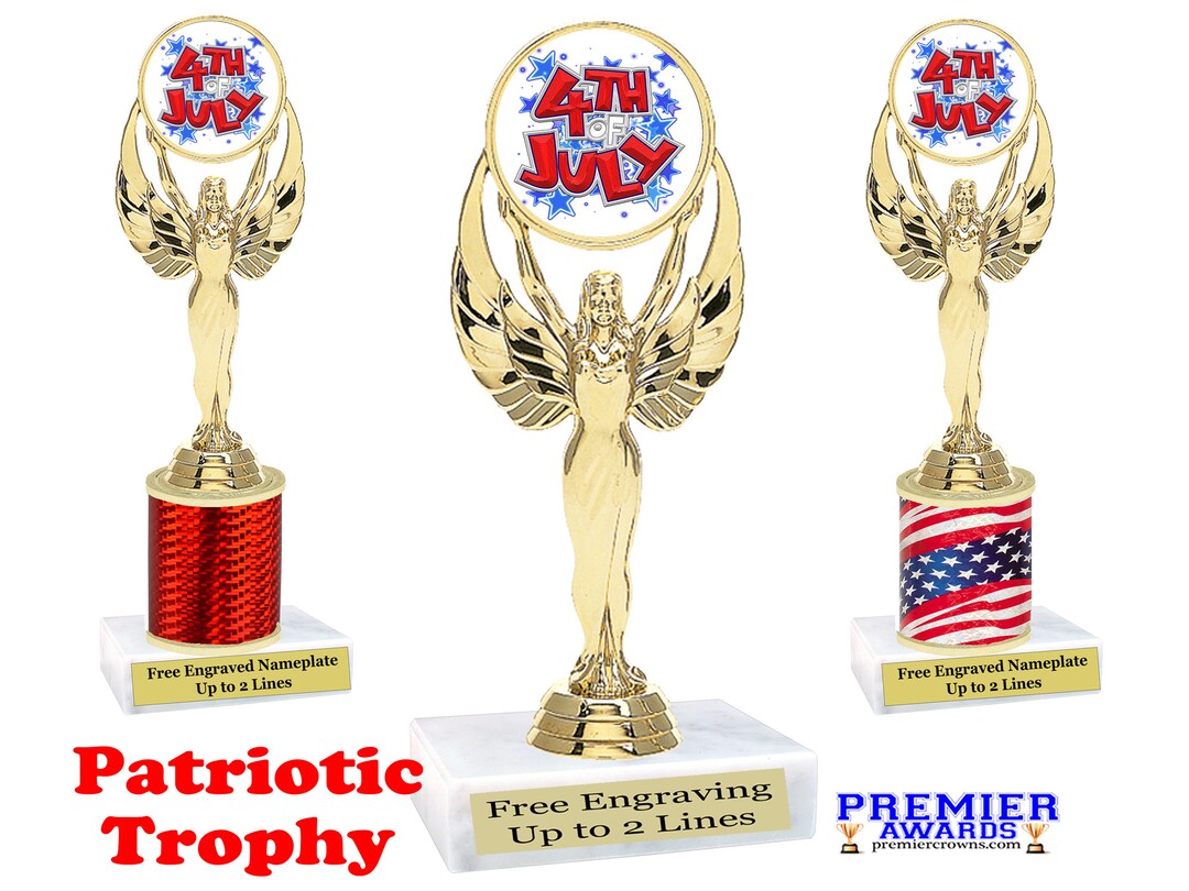 Patriotic 4th of July Trophy. Show off Your Patriotic Spirit at Your ...