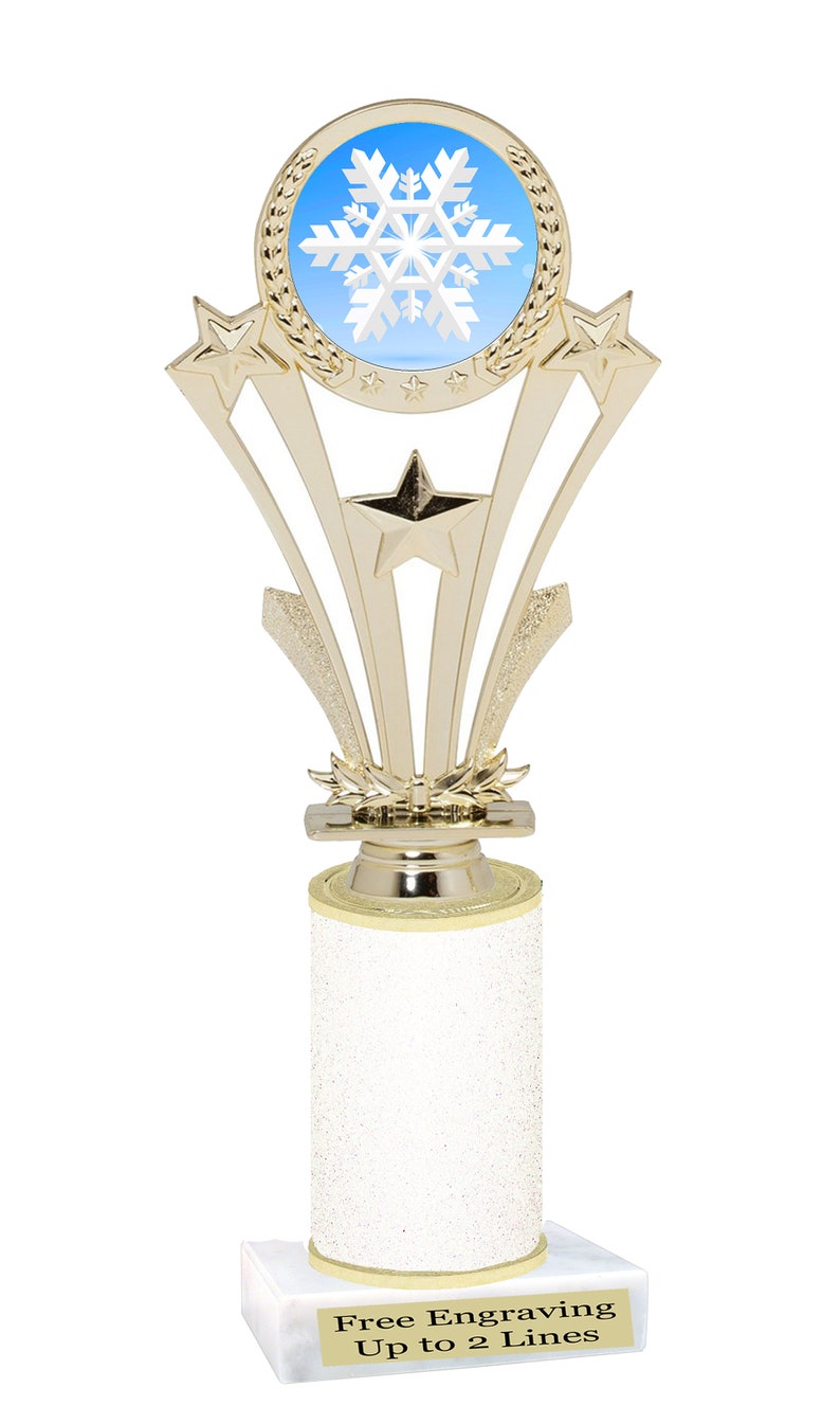 Snowflake Theme Trophy. Great for All of Our Holiday Events, Contests ...