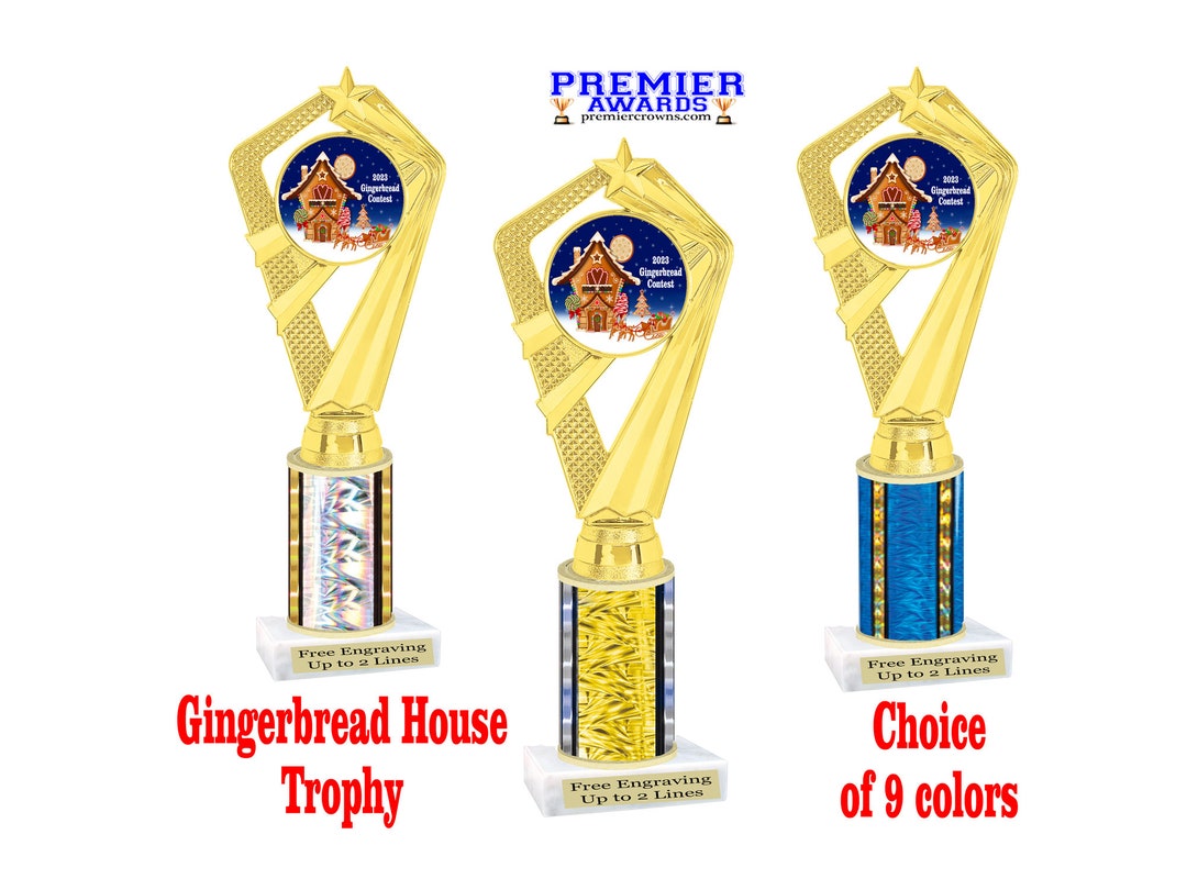 Gingerbread House Theme Trophy. Great Trophy for Your Holiday - Etsy