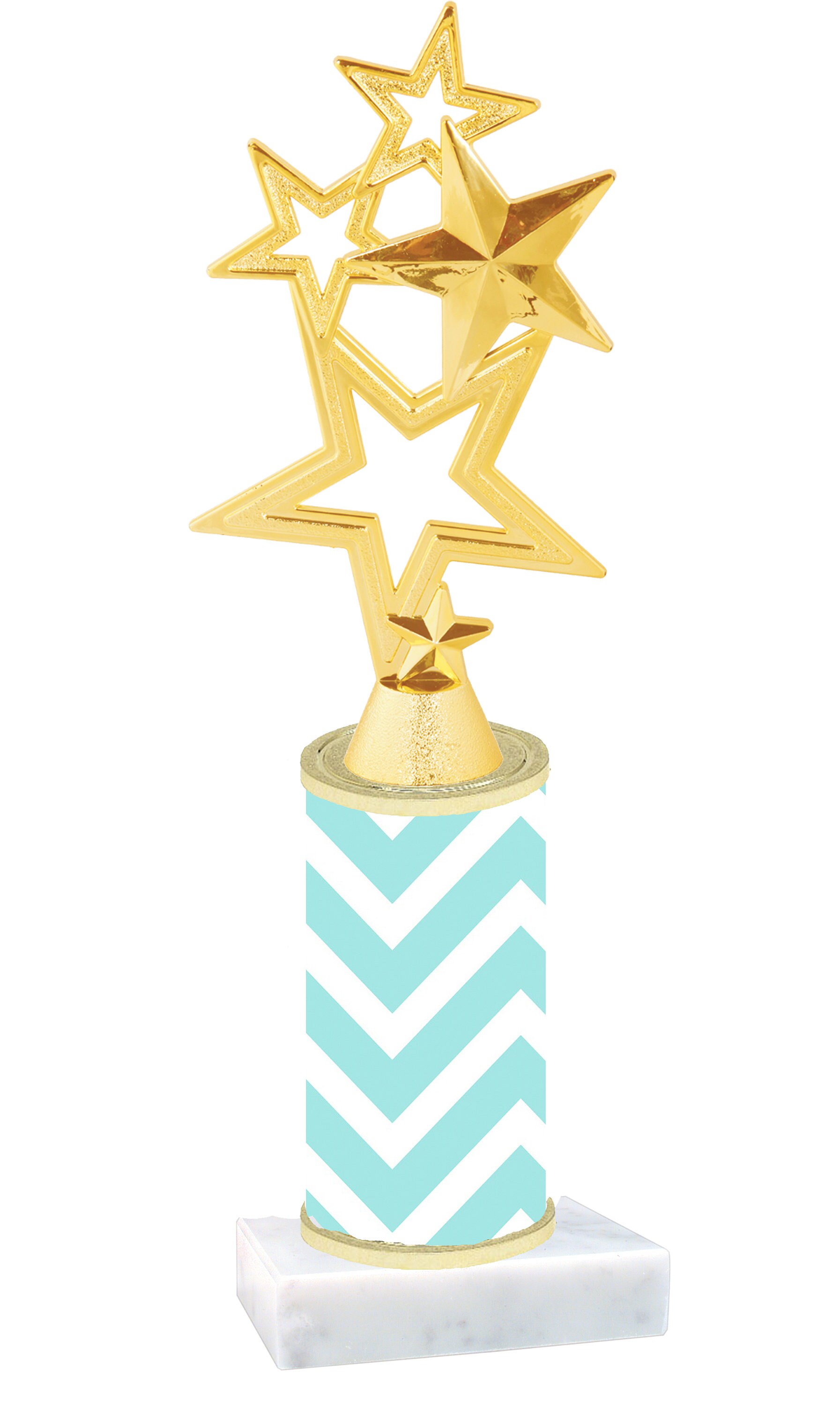 Chevron Design Trophy With Choice of Figure. Numerous Trophy Heights ...
