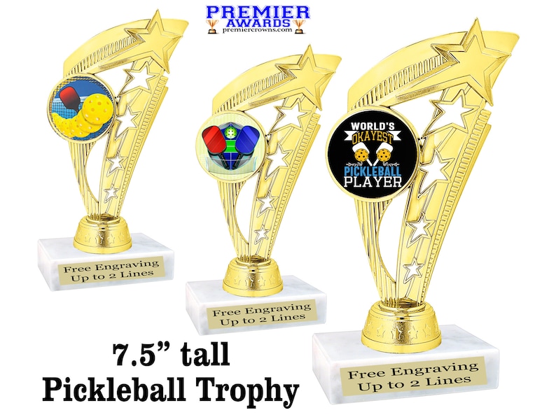 Pickleball Trophy. Great Award for Sports Leagues, Recreational ...