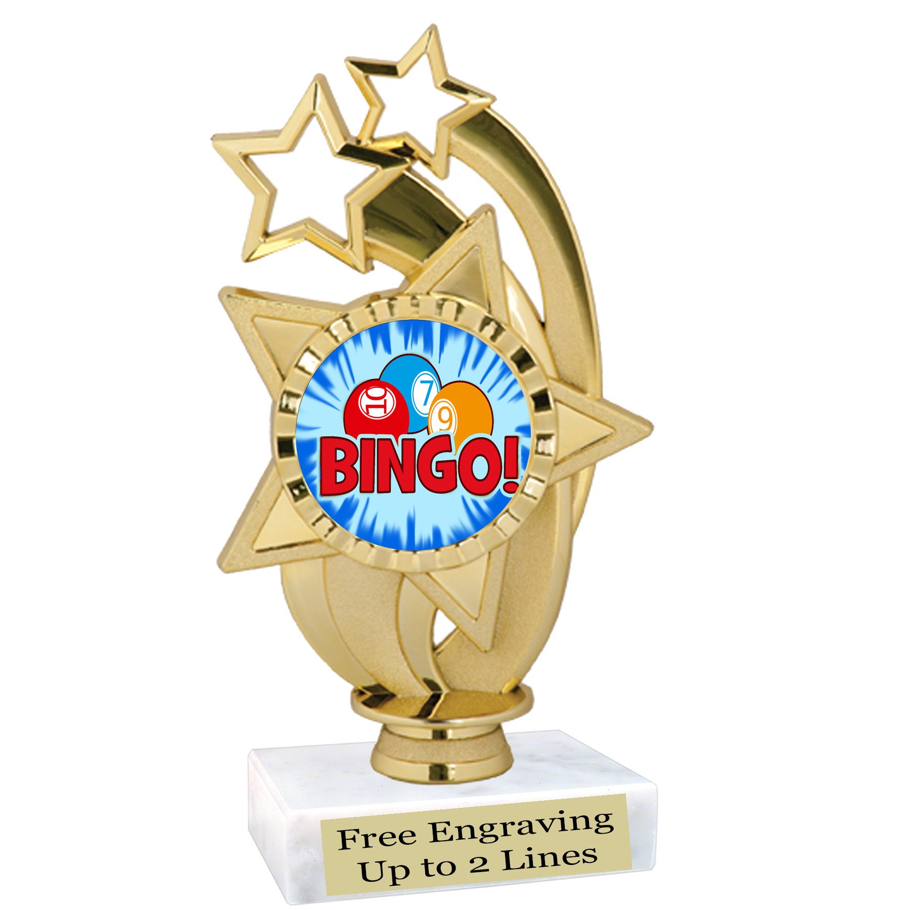 BINGO Trophy 6 Tall With Choice of 5 Designs. Great - Etsy Israel