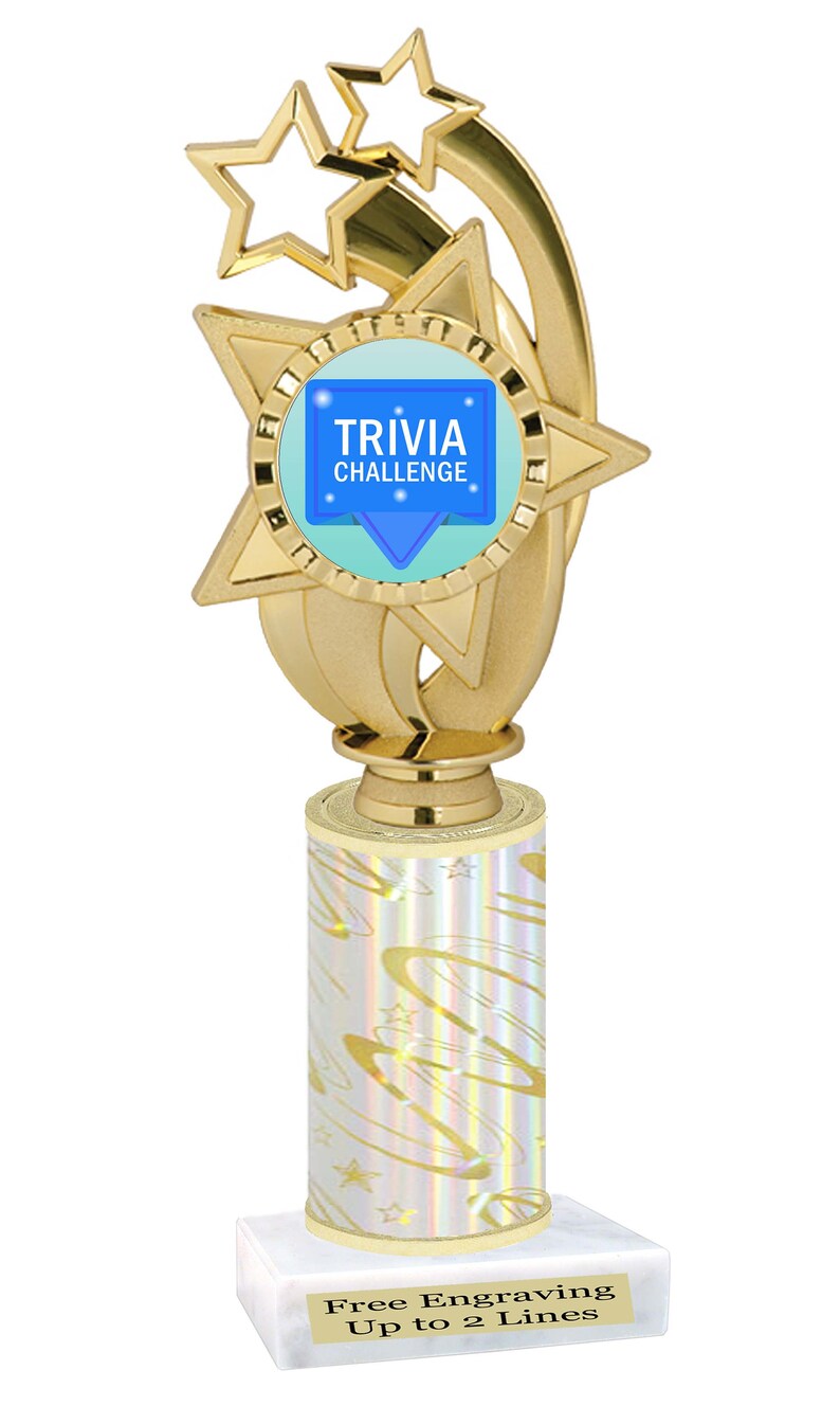 Trivia Trophy. Great Trophy for Your Next Family Game Night - Etsy