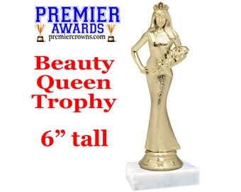 Queen Trophy Beauty Queen Princess Award Pageant Trophy - Etsy