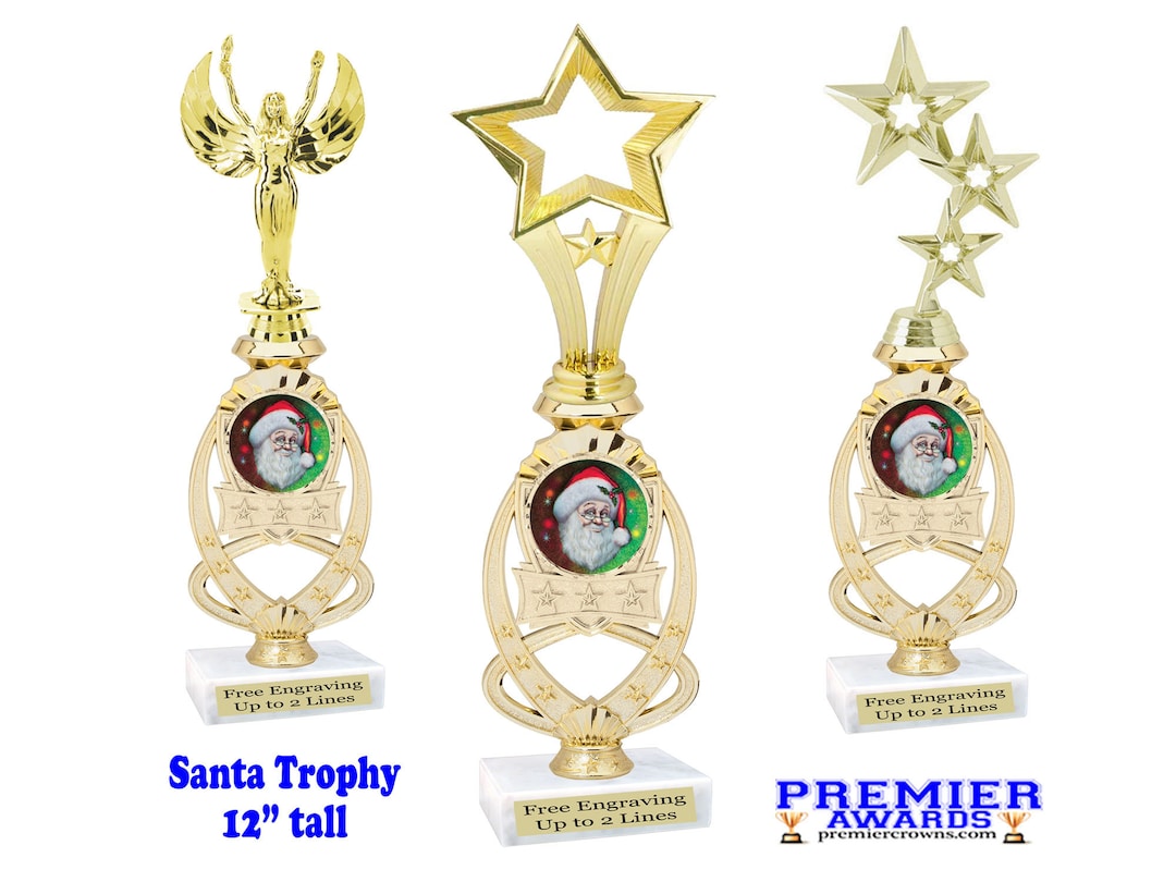 Santa Trophy. Great Trophy for Your Holiday Events, Pageants, Contests ...