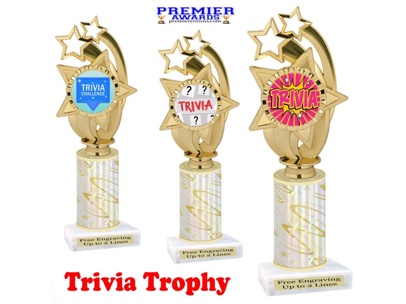 Trivia Trophy. Great Trophy for Your Next Family Game Night - Etsy