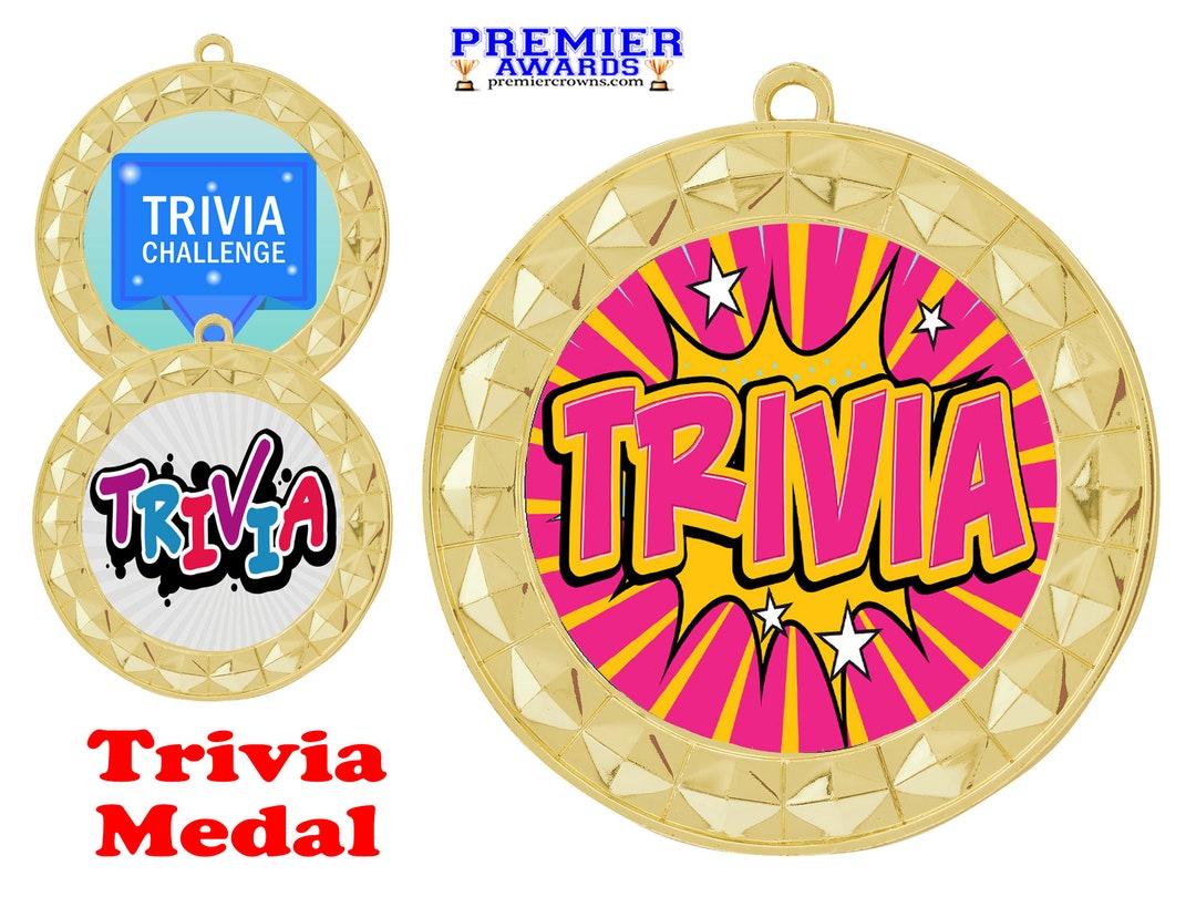 Trivia Medal. Great Trophy for Your Next Family Game Night And/or ...