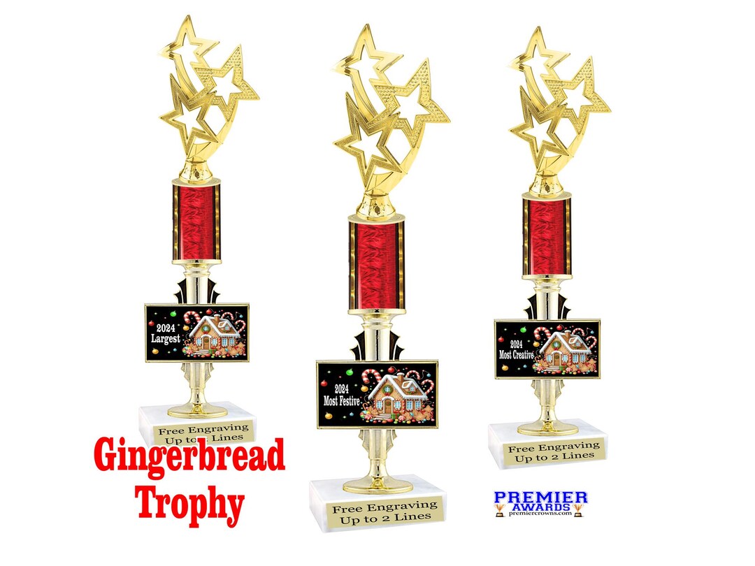 Gingerbread House Trophy With Numerous Categories. Great for You Baking ...
