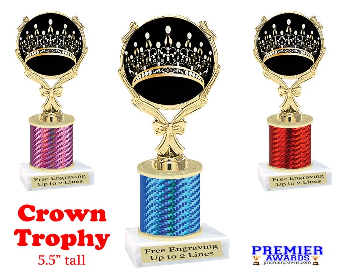 Crown Theme Trophy. Cute Trophy for Any Pageants, Contests, Event or ...