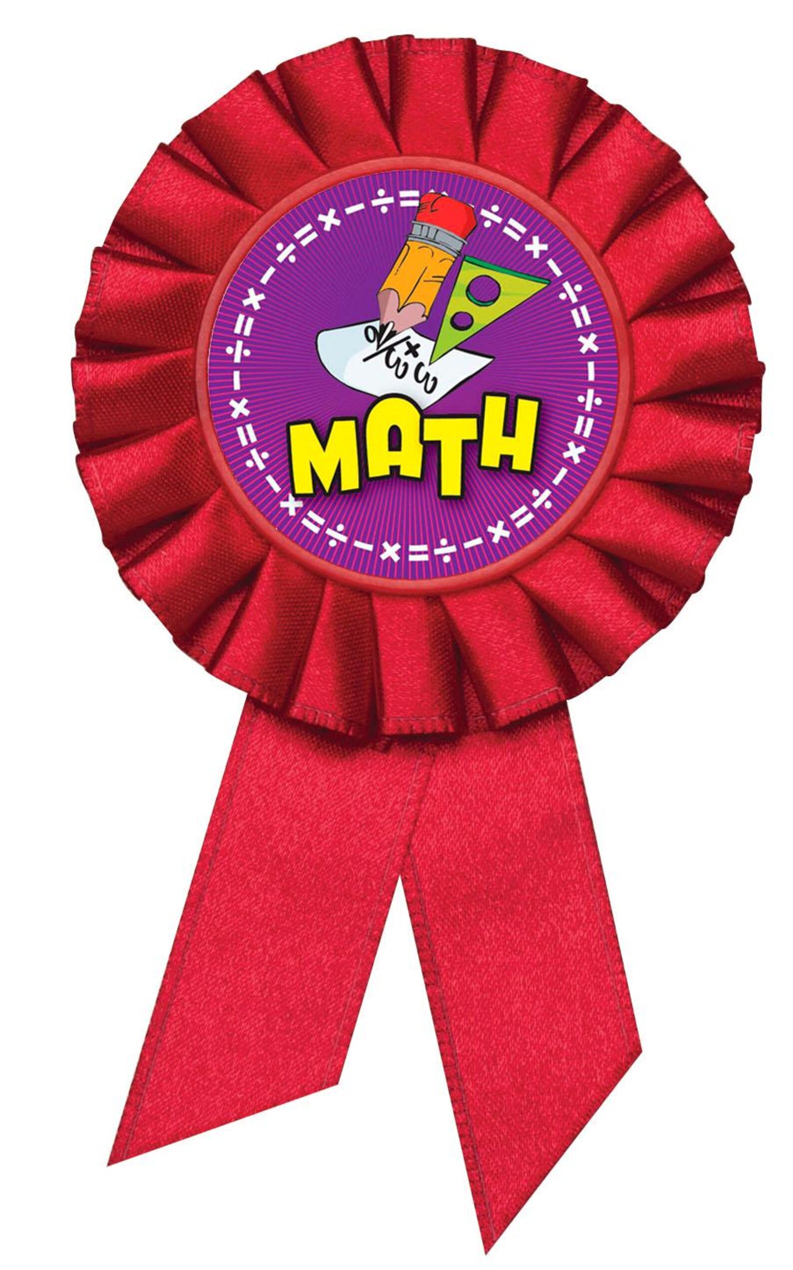 Math Rosette. Perfect for Your Outstanding Student. Available in Blue ...