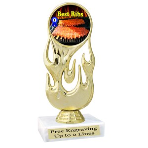 BBQ Cook off Trophy. 6" Tall With Choice of Art Work. Great Trophy for ...