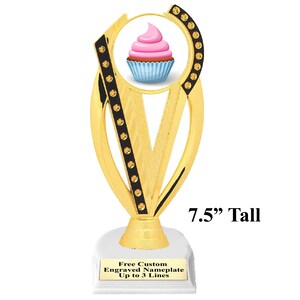 Cupcake Theme Trophy. Choice of 9 Designs. Great for Your Cupcake Wars ...