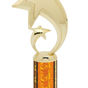 Gold Star Trophy With Choice of Column Color. Great for Any Team ...