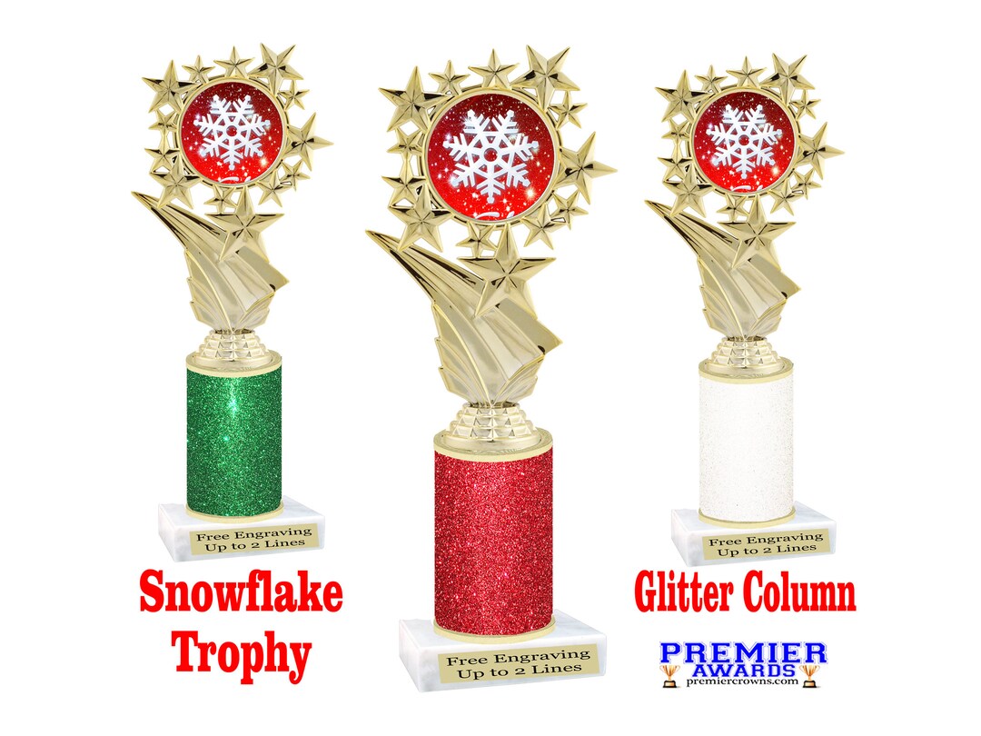 Snowflake Theme Trophy. Great for All of Our Holiday Events, Contests ...