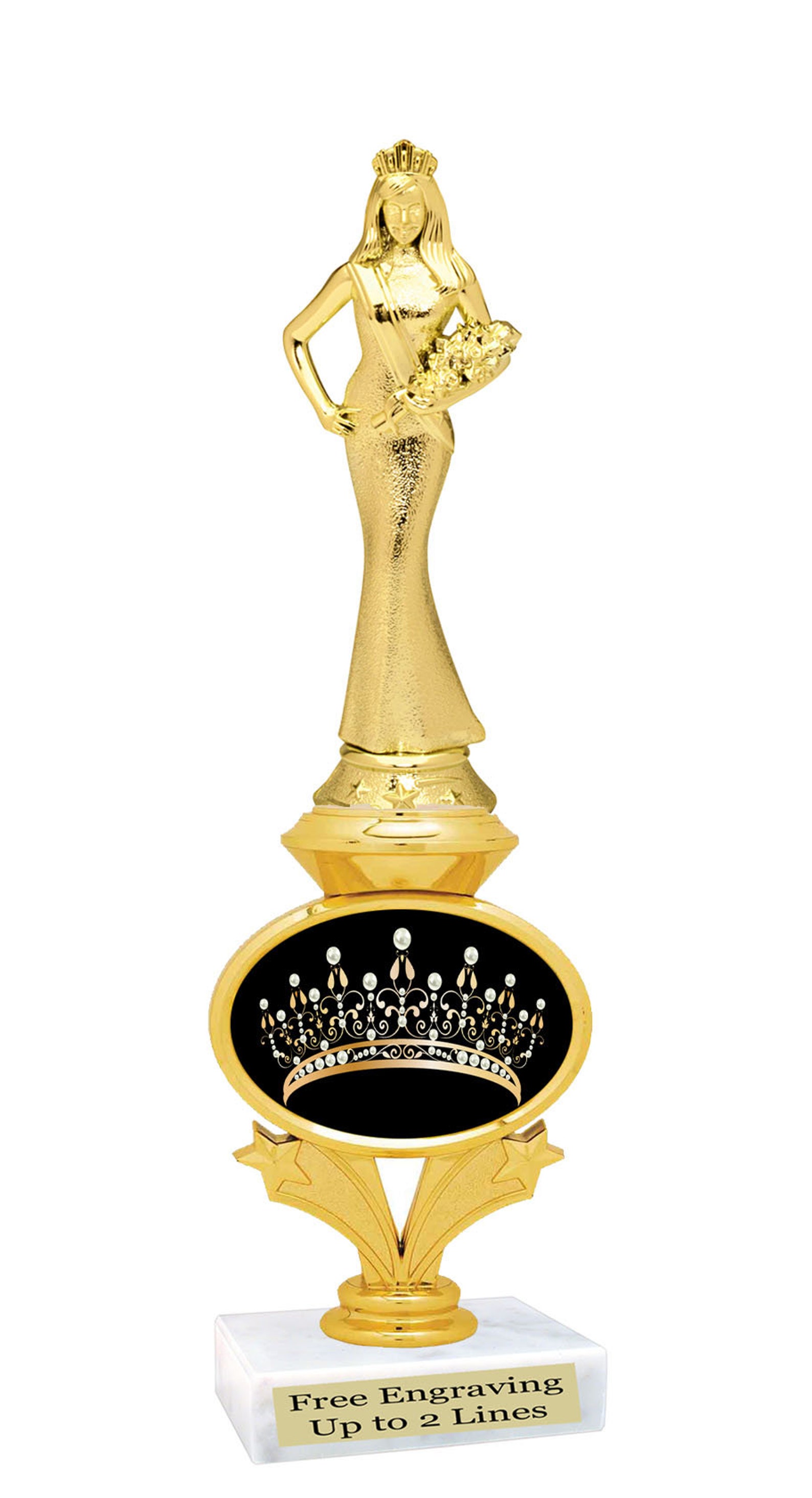 Crown theme trophy. 11 tall. Great award for any | Etsy