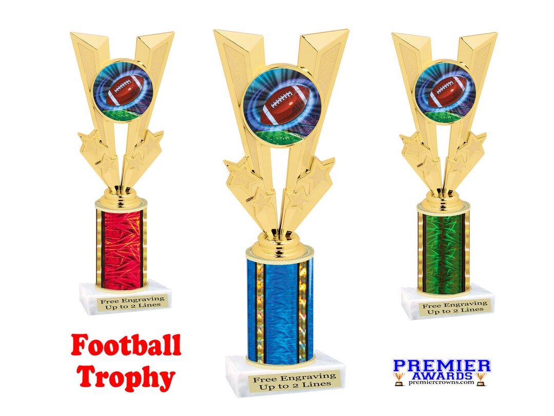 Football Trophy With Choice of Column Color. Great Trophy for Your ...