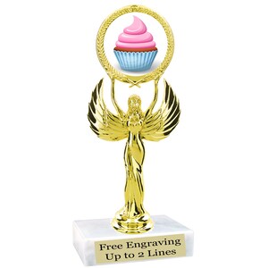 Cupcake Theme Trophy. Choice of 8 Designs and Includes Free Engraved ...