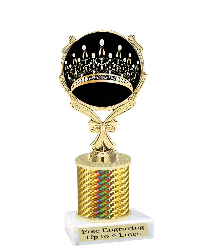 Crown Theme Trophy. Cute Trophy for Any Pageants Contests - Etsy