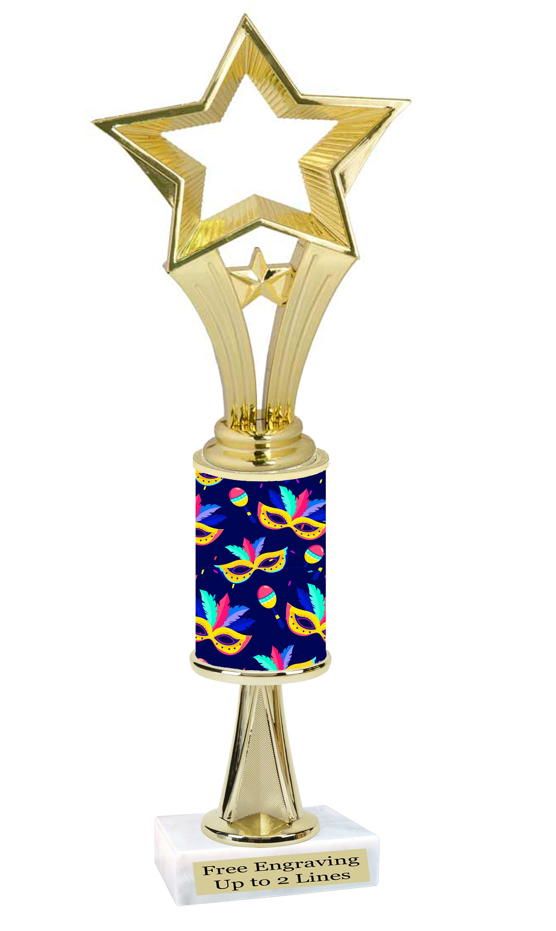 Mardi Gras Trophy. Great trophy for any event competition | Etsy