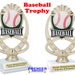 Baseball Trophy. Great Trophy for Your Team, Tournaments, Family Games ...