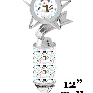 Snowman Theme Trophy With Choice of Figure. 12" Tall - Great Trophy for ...