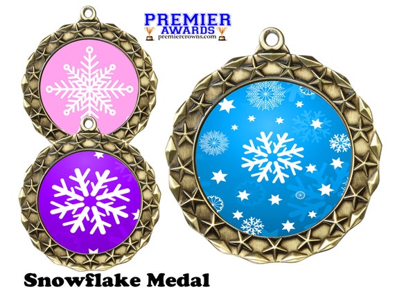 Snowflake Medal. Great for Those Holiday Contests Holiday | Etsy
