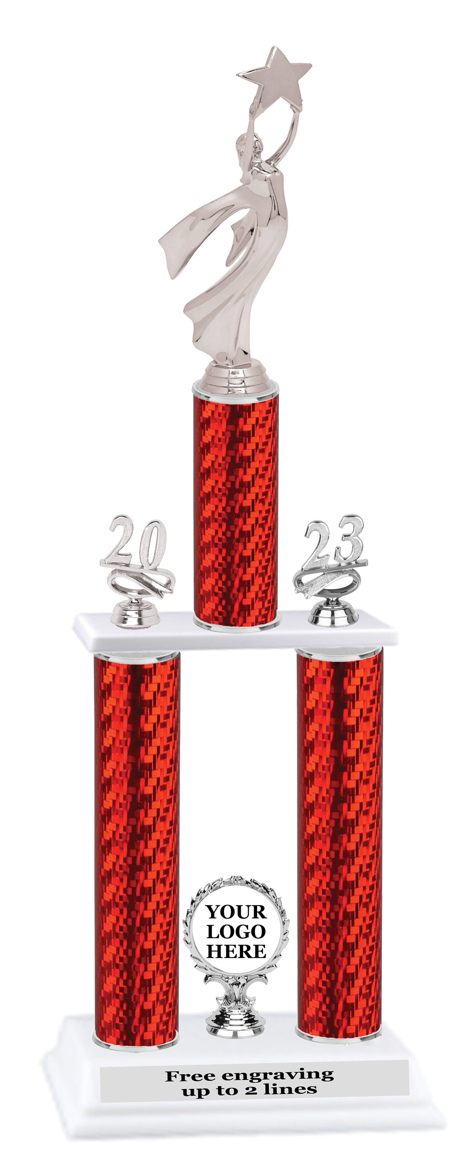 Custom 2-column Trophy. Available in 3 Trophy Heights & Choice of ...