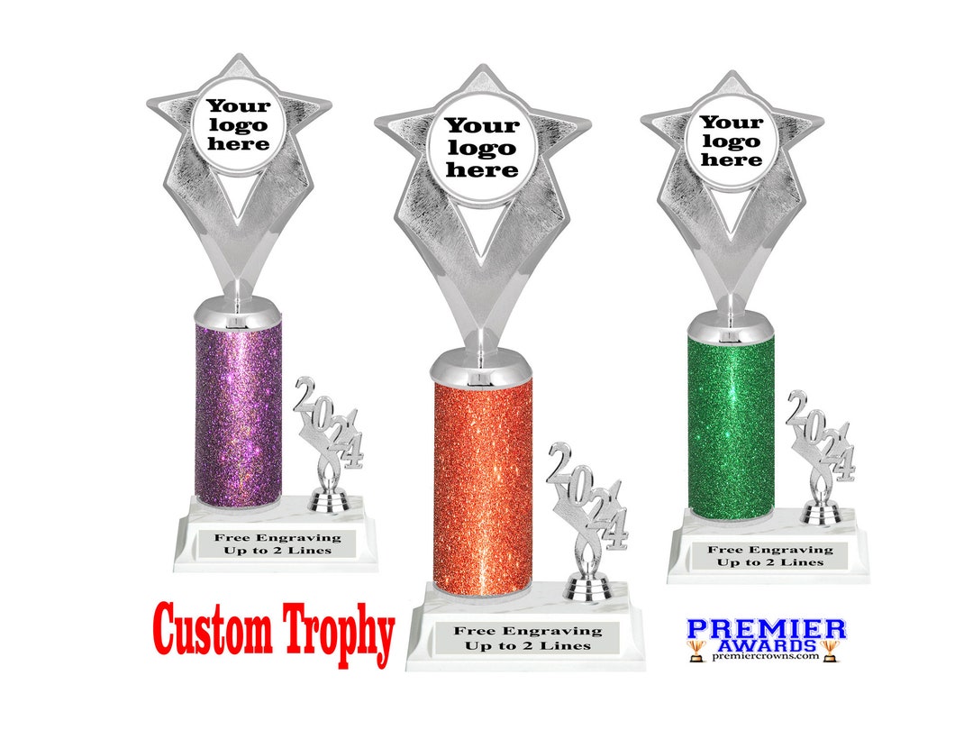 Custom Glitter Trophy. Great Trophy for Any Event, Competition, Pageant ...