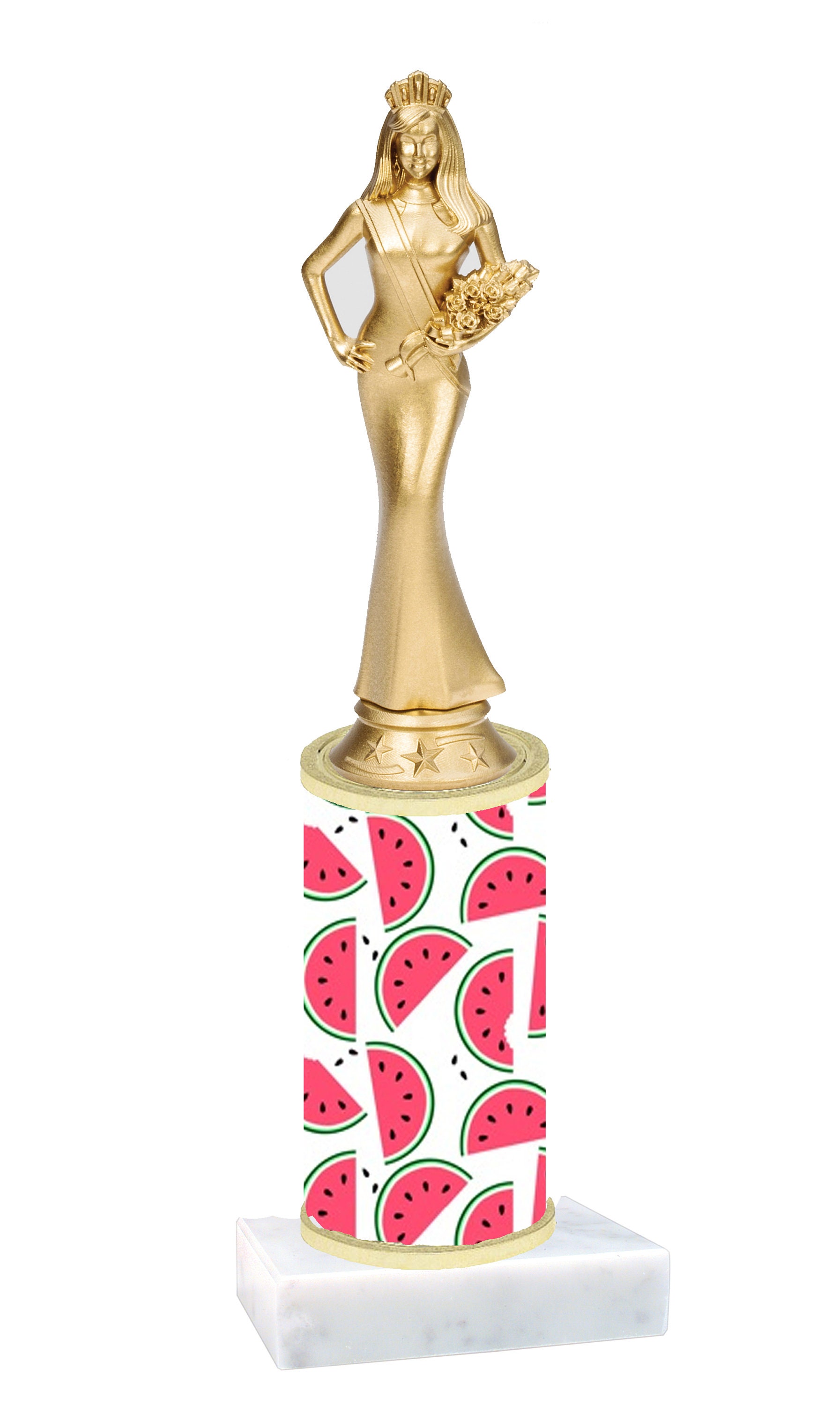 Watermelon theme trophy with choice of figure. Numerous - Etsy 日本