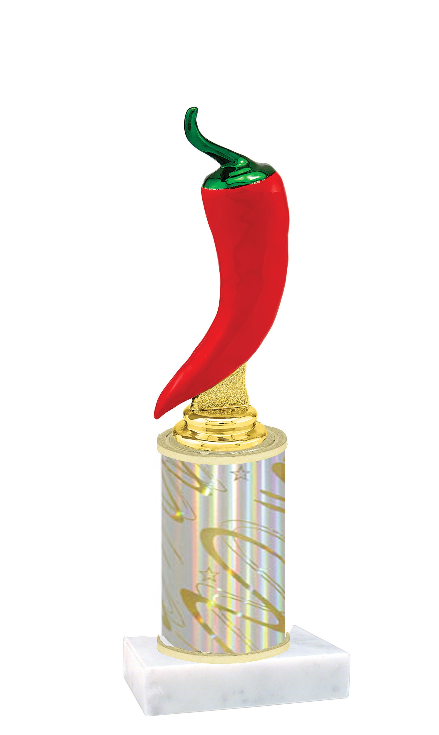 Red Chili Pepper Trophy With Choice of Column Color. Numerous - Etsy