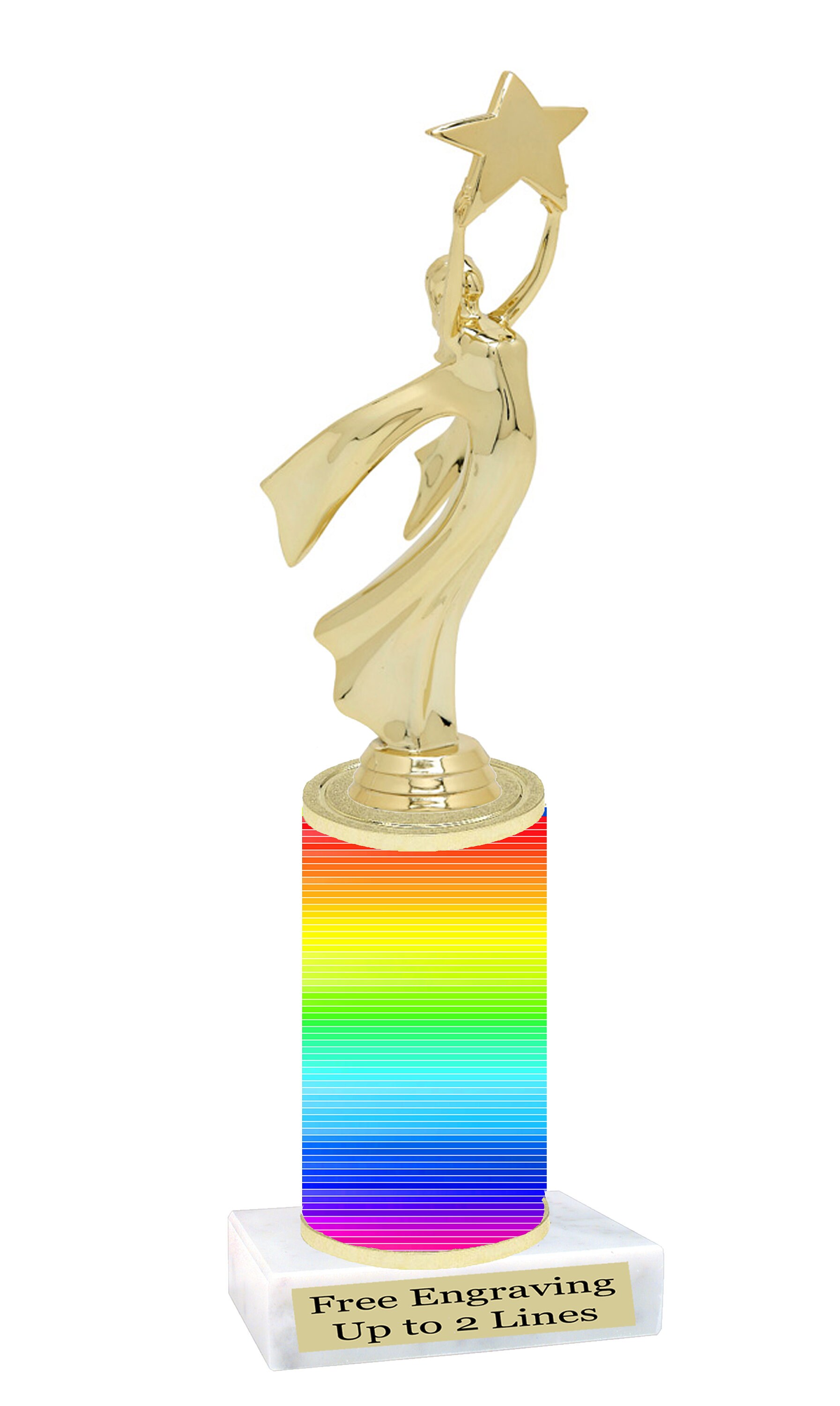 Rainbow Trophy. Great Trophy for Any Event Competition | Etsy