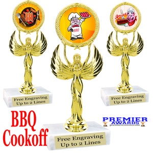 BBQ Cook off Trophy. 6 Tall With Choice of Art Work. Great Trophy for ...