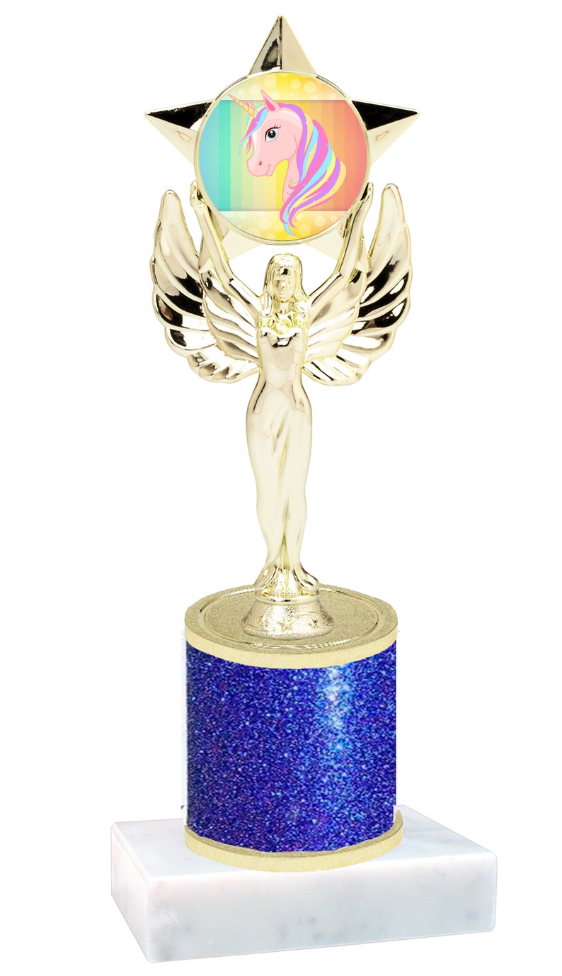 Unicorn Theme Trophy With Numerous Trophy Heights Available. Choice of ...