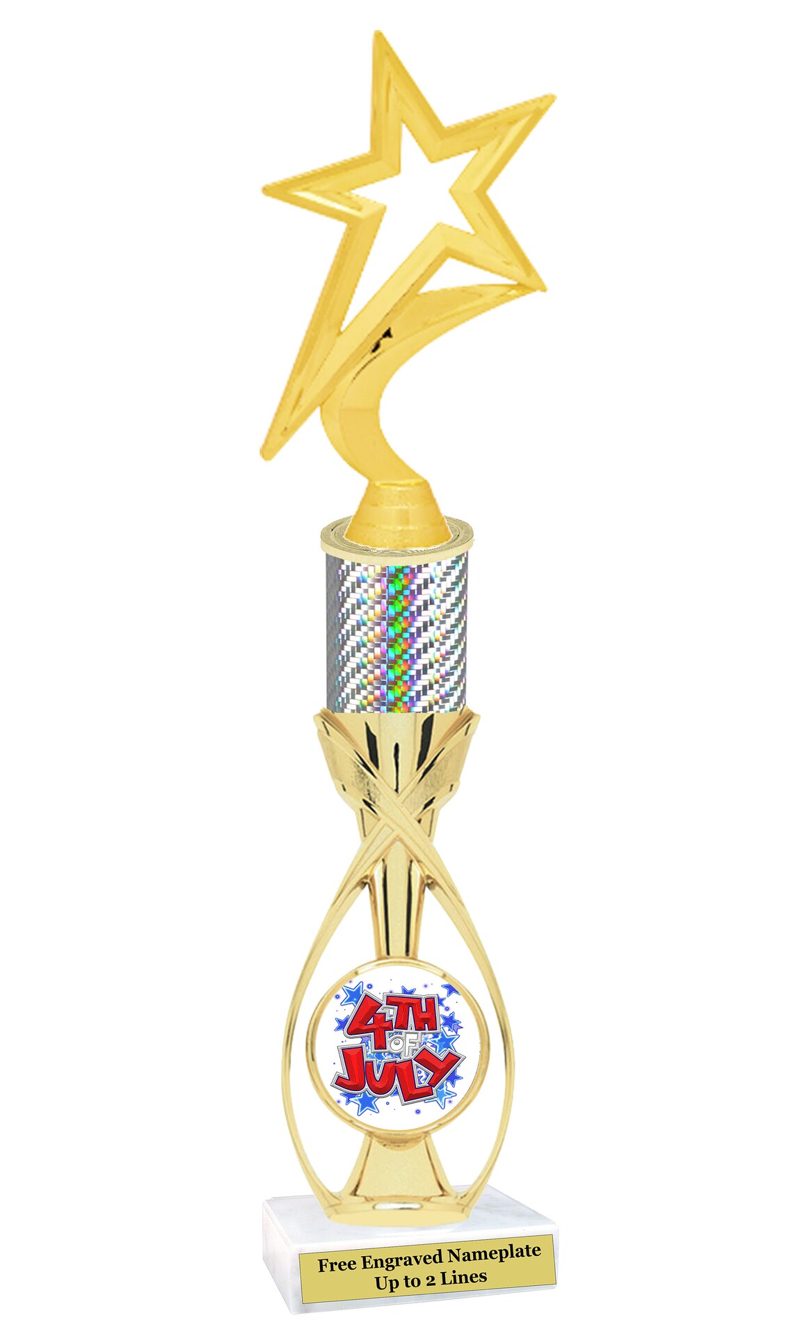 Patriotic 4th of July Trophy. 14 Tall. Show off Your | Etsy