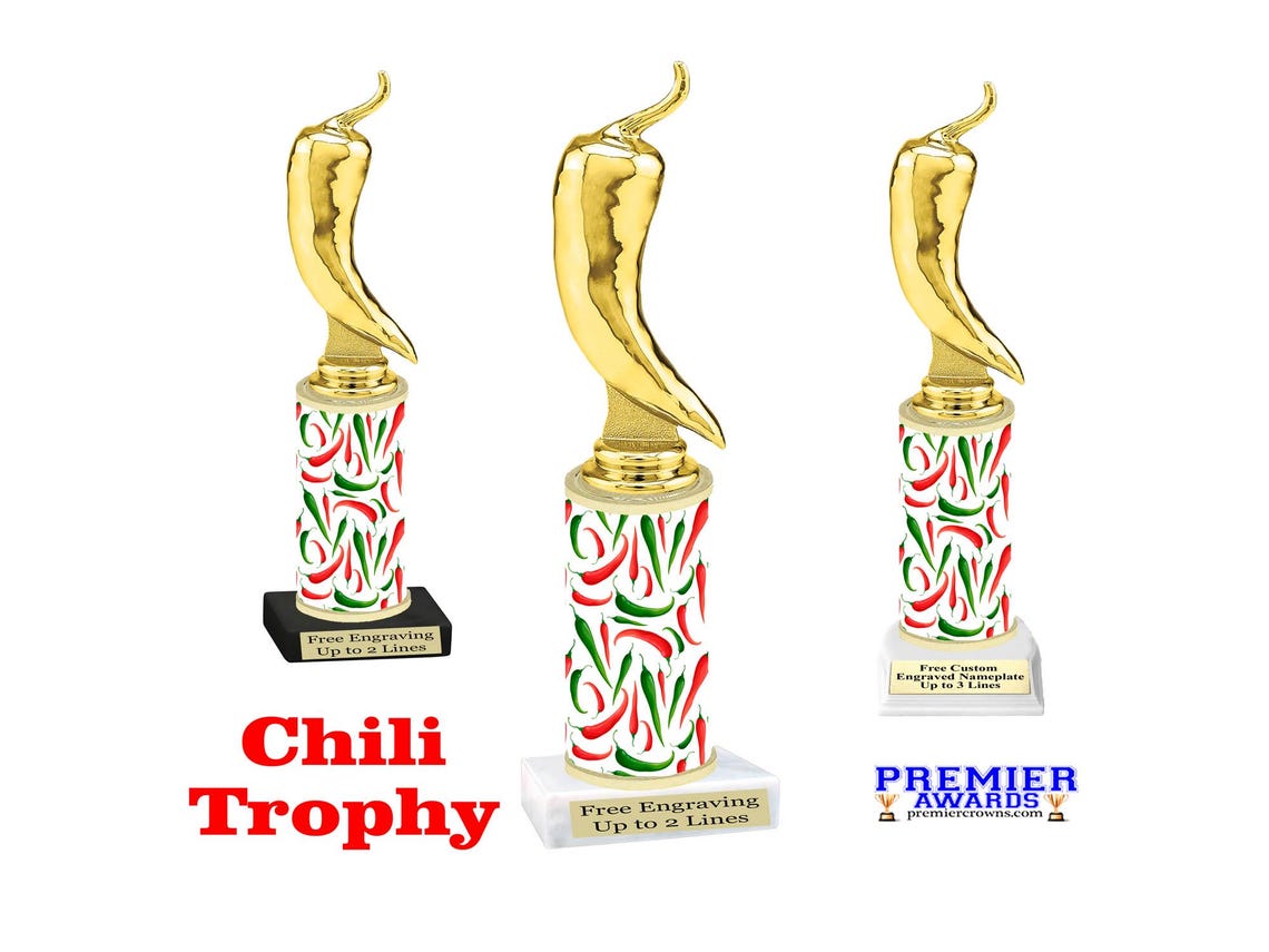Chili Pepper Trophy. Great for Your Chili Cookoffs, Eating Contests ...