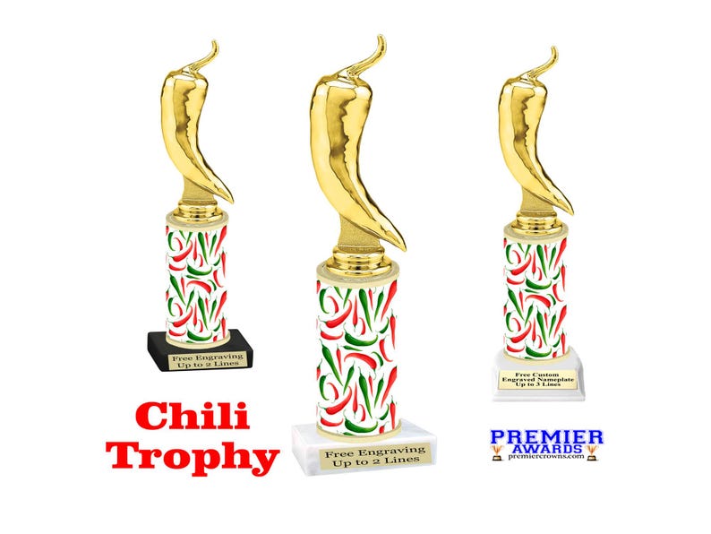 Chili Pepper Trophy. Great for Your Chili Cookoffs, Eating Contests ...