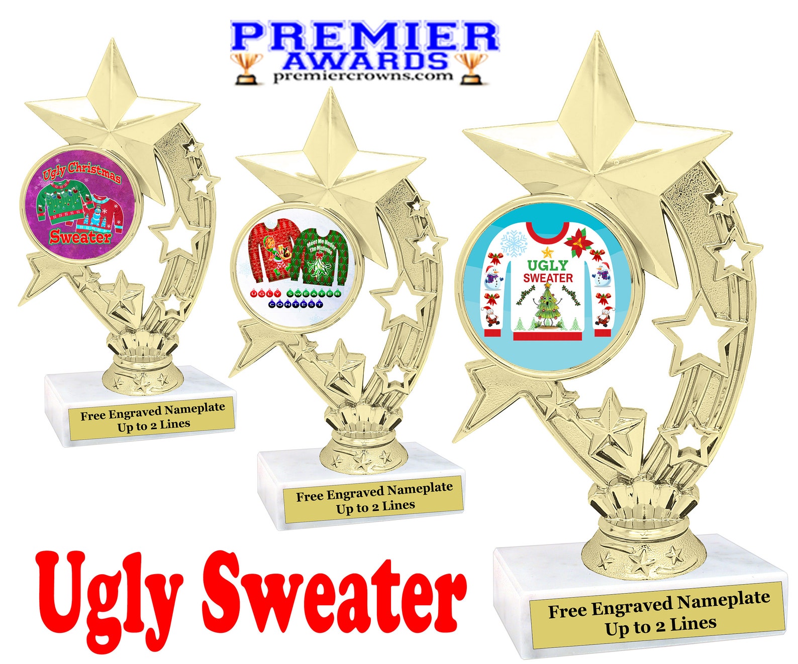 Ugly Sweater Themed Trophy. Great Trophy for You Holiday - Etsy