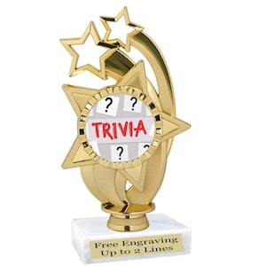 Trivia Trophy. Great Trophy for Your Next Family Game Night And/or ...