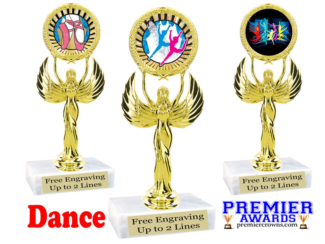 Dance Theme Trophy. 6" Tall With Choice of Art Work. Great for the ...