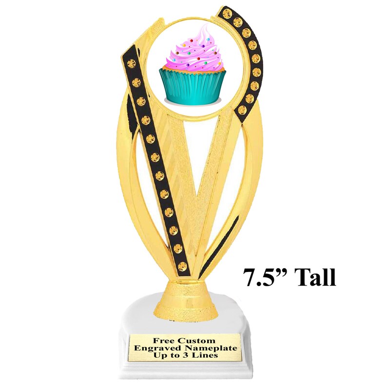 Cupcake Theme Trophy. Choice of 9 Designs. Great for Your Cupcake Wars ...